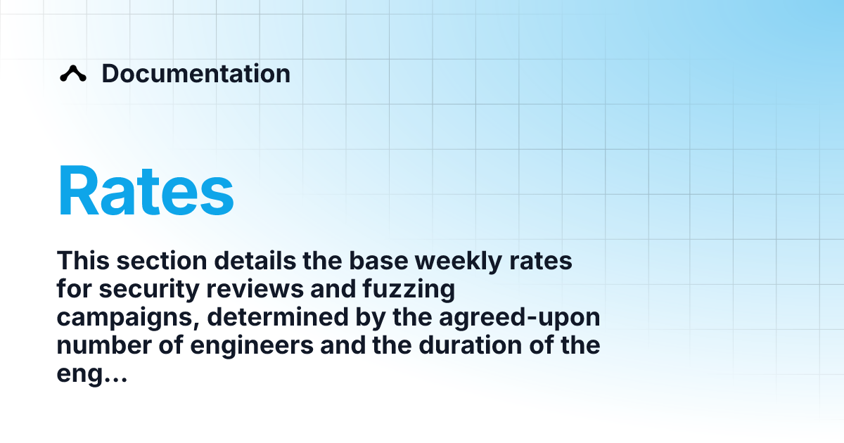 Rates | Documentation